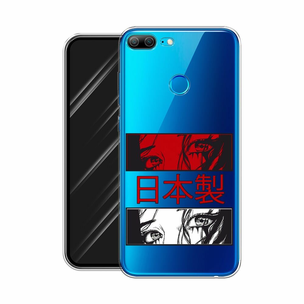 Чехол на Honor 9 Lite / Хонор 9 Лайт с принтом "Аниме глаза манга", прозрачный — фото 1