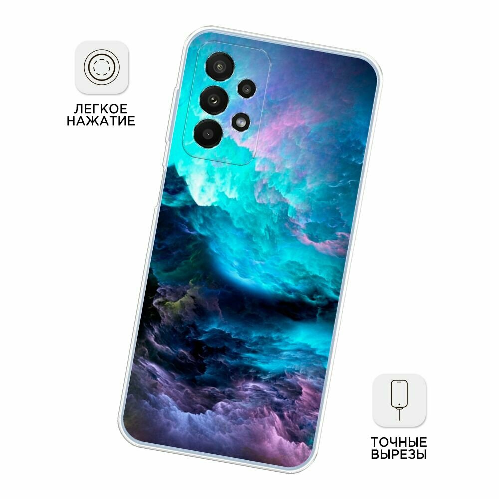 Чехол на Samsung Galaxy A23 / Самсунг Галакси А23 с принтом "Бирюзовое небо" — фото 1