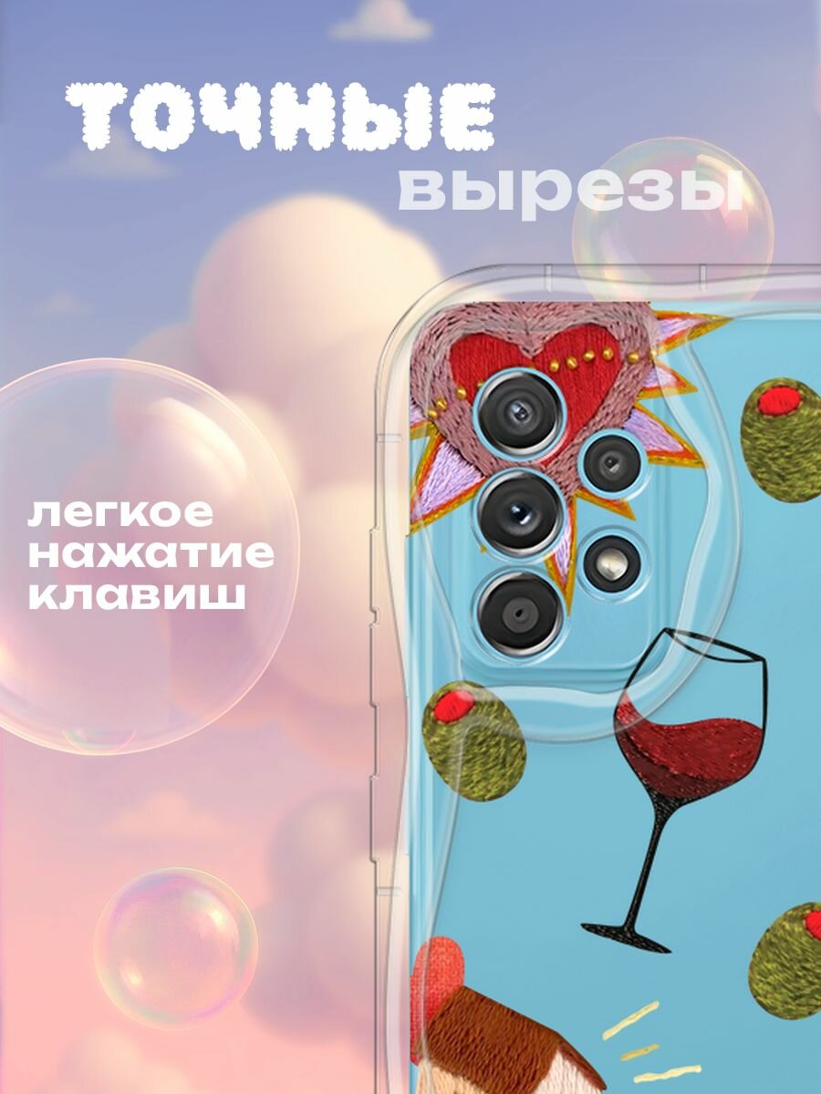 Чехол на Samsung Galaxy A52/A52s / Самсунг А52/A52s с принтом "Ниточный коллаж" — фото 1