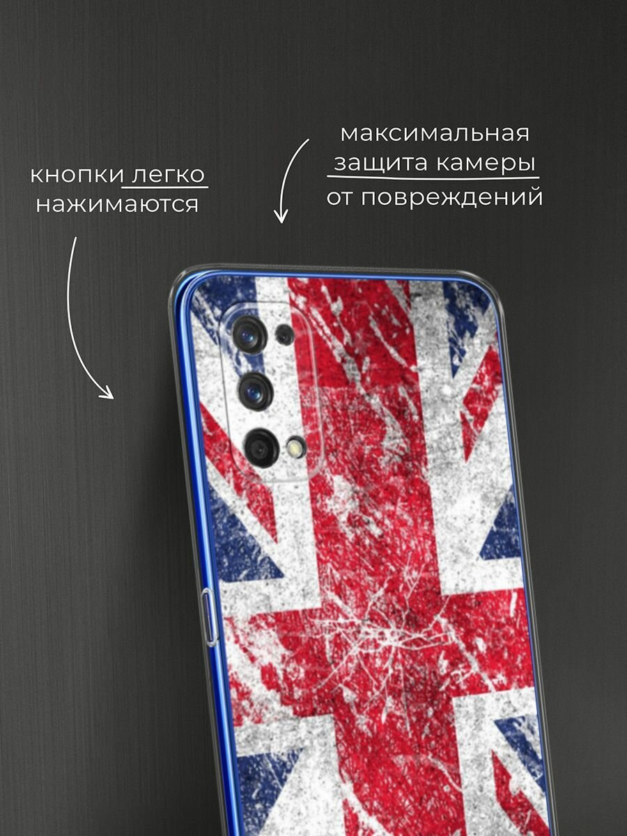 Чехол на Realme 7 Pro / Реалми 7 Про с принтом "Флаг британский" — фото 1