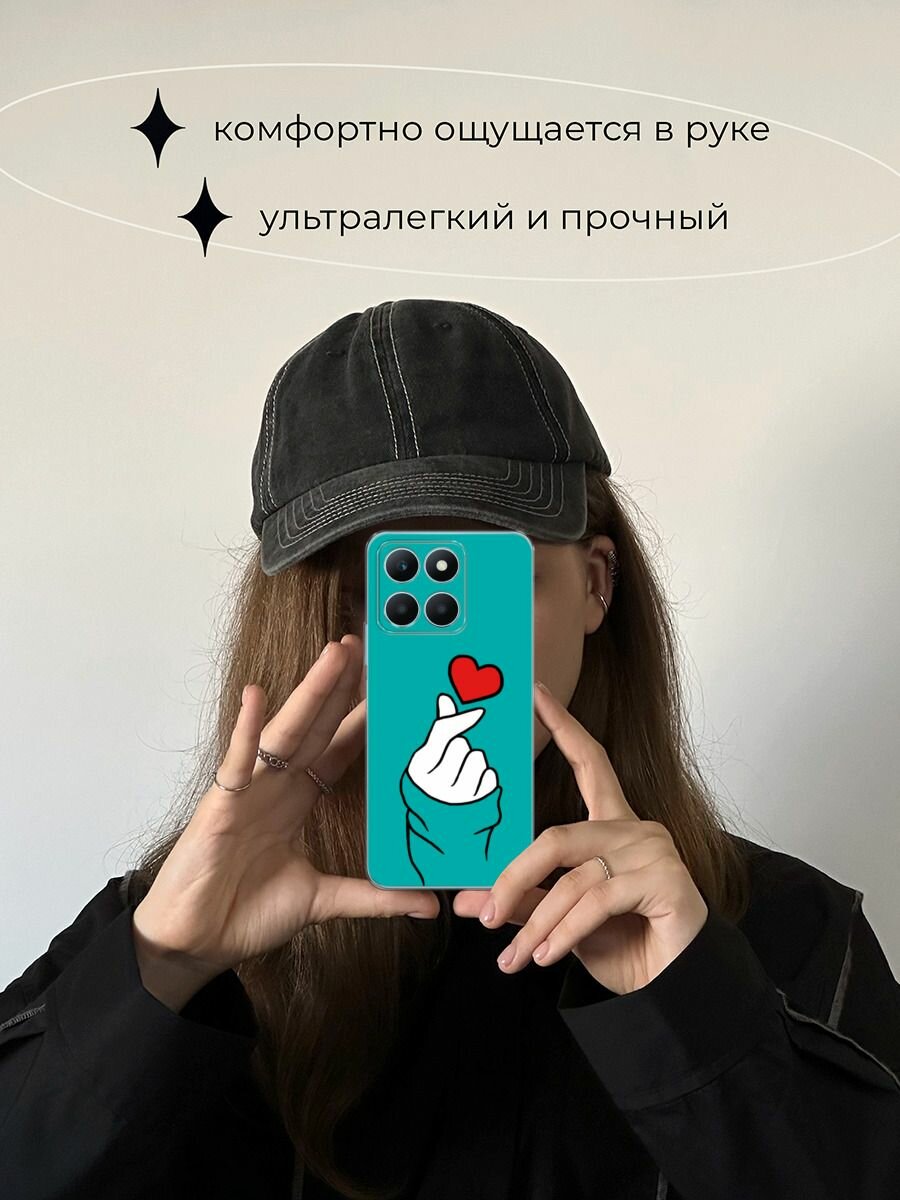 Чехол на Honor X6A / Хонор X6A с принтом "Маленькое сердечко" — фото 1