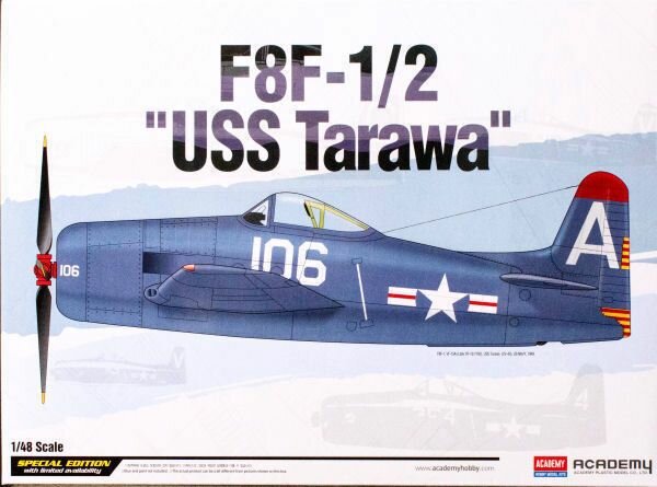 Academy AC12313 1/48 F8F-1/2 "USS Tarawa" сборная модель самолета
