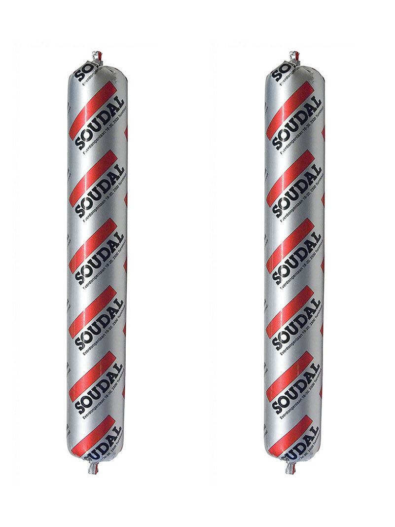 Герметик силиконовый нейтральный Silirub 2F прозрачный 600 мл (2 шт.)