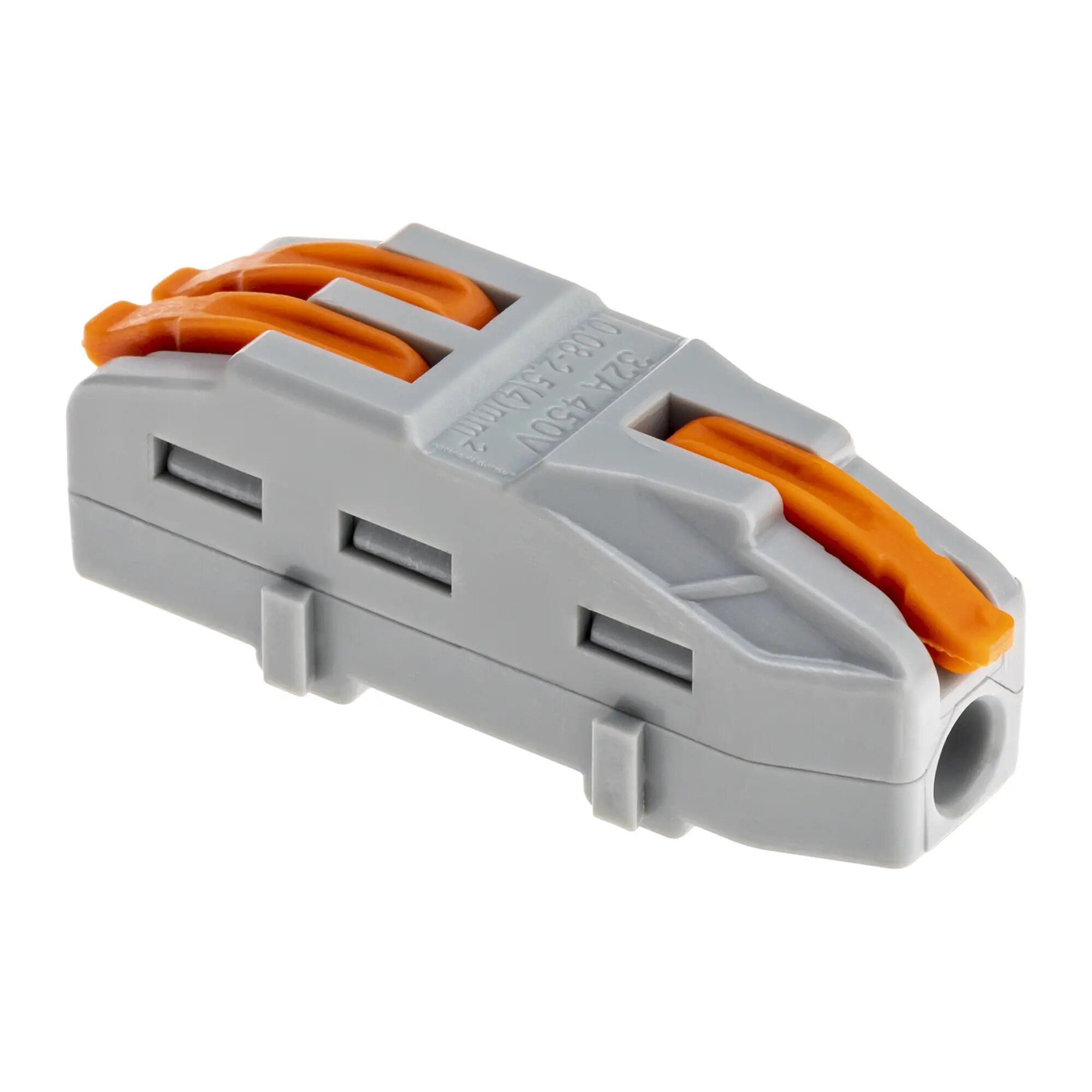 Duwi 26664 клемма разветвительная 3-проводная, 4 мм, набор из 4 шт, монтажная серия