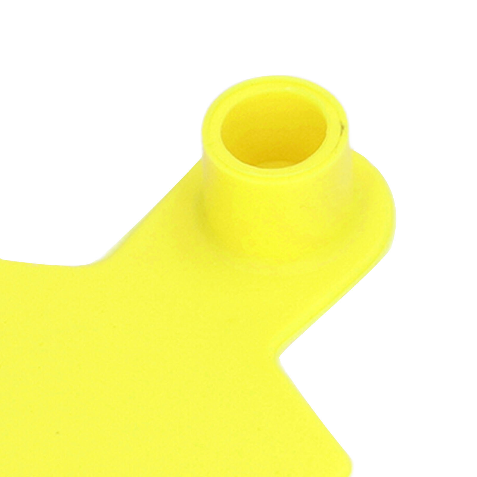 100 комплектов ушных бирок для скота, желтые, прочные, пластиковые, простые в использовании, пустые ушные бирки для крупного рогатого скота для коровы, овцы, свиньи, фермы