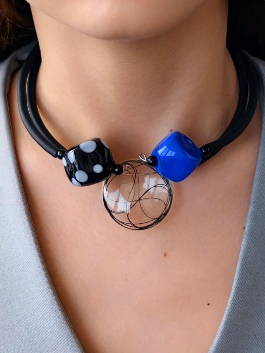 Колье, муранское стекло