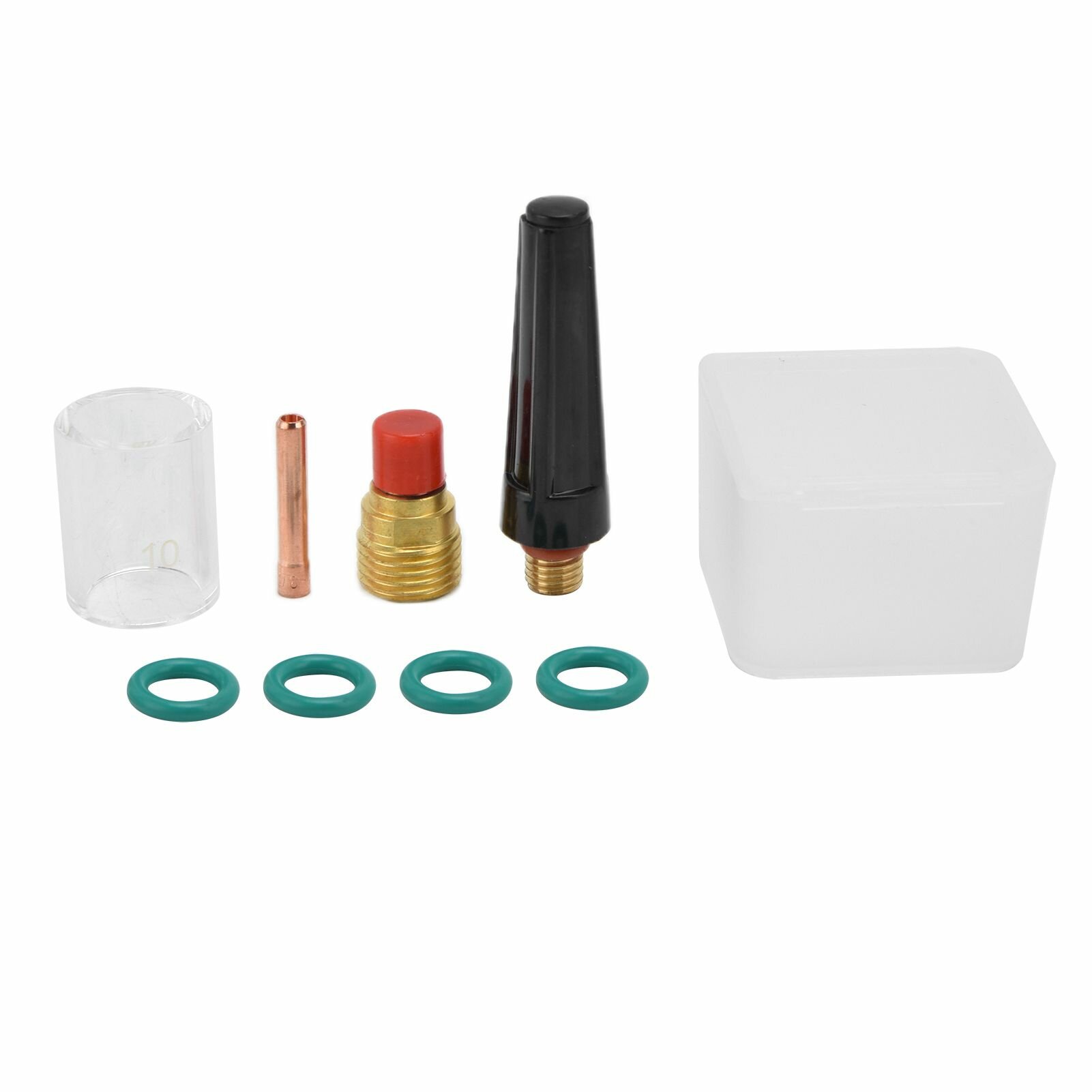 8 шт. комплект сварочной горелки TIG, газовая линза, термостойкая стеклянная чашка, набор уплотнительных колец для WP 9/20/25