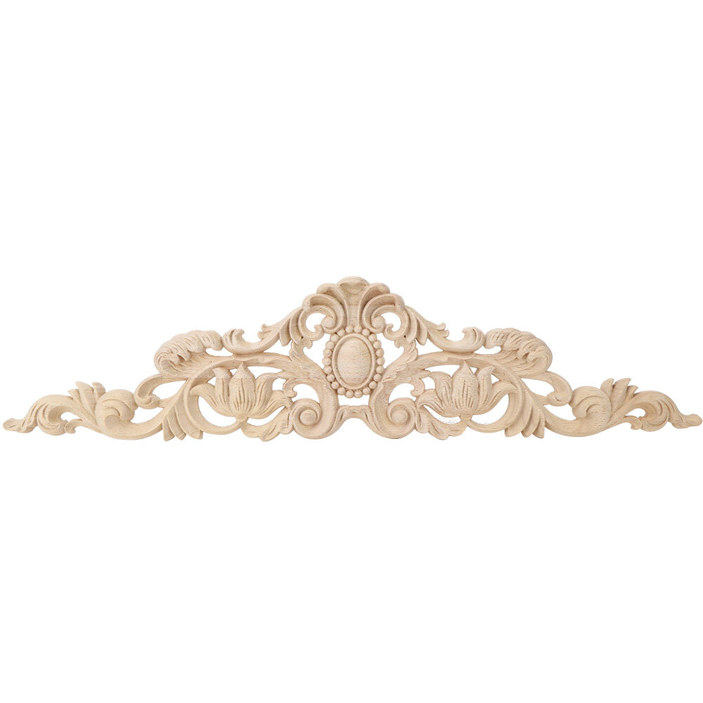 Аппликация с резьбой по дереву в европейском стиле 50x12 см. Украшение своими руками для домашней мебели и украшения двора, дизайн под дерево для легкой установки.