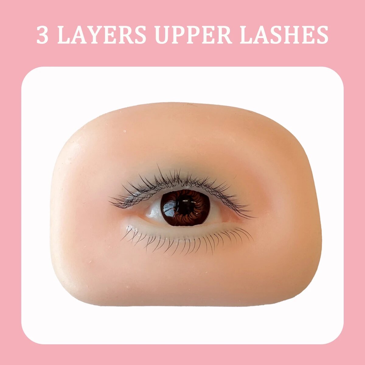 Тренировочный манекен для наращивания ресниц Domi Lash 3 layers right