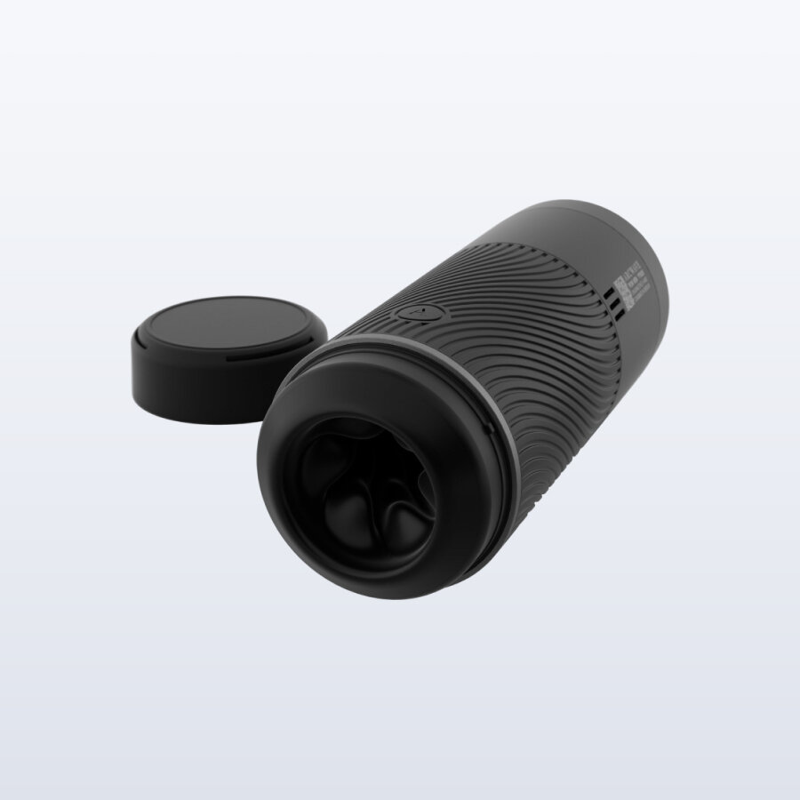 78306 Pow Stroker Black. Мастурбатор премиум-класса с контролем всасывания