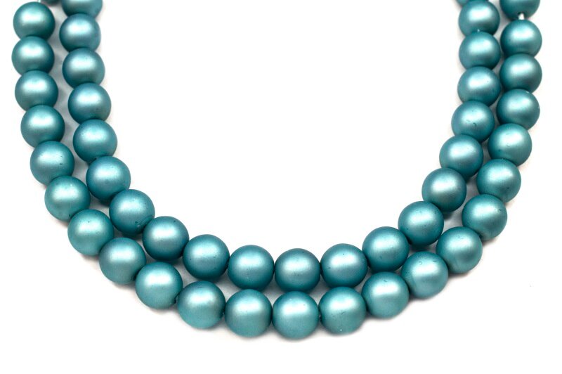 Жемчуг Preciosa, цвет 70533 матовый нежно-голубой, 6мм, 10шт