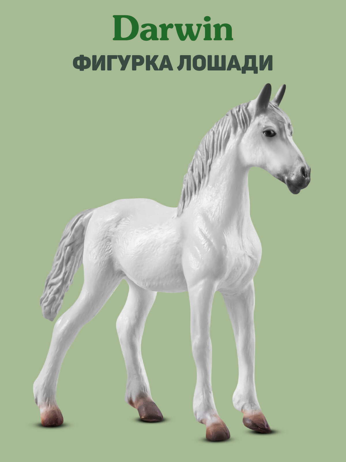Фигурка коллекционная DARWIN Терская лошадь, Животные нашей планеты, серия Лошади, JB0213896