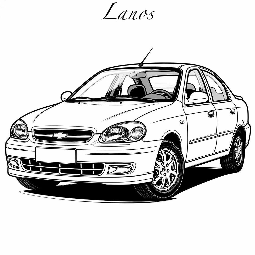 Набор детских раскрасок автомобили "Шевроле", плотная бумага формата А4, 10 шт, от 1 года