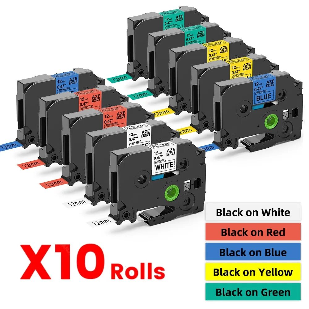 Ручной принтер этикеток Labelzone E1000 Pro 12 мм, вилка ЕС, 10pcs mix color