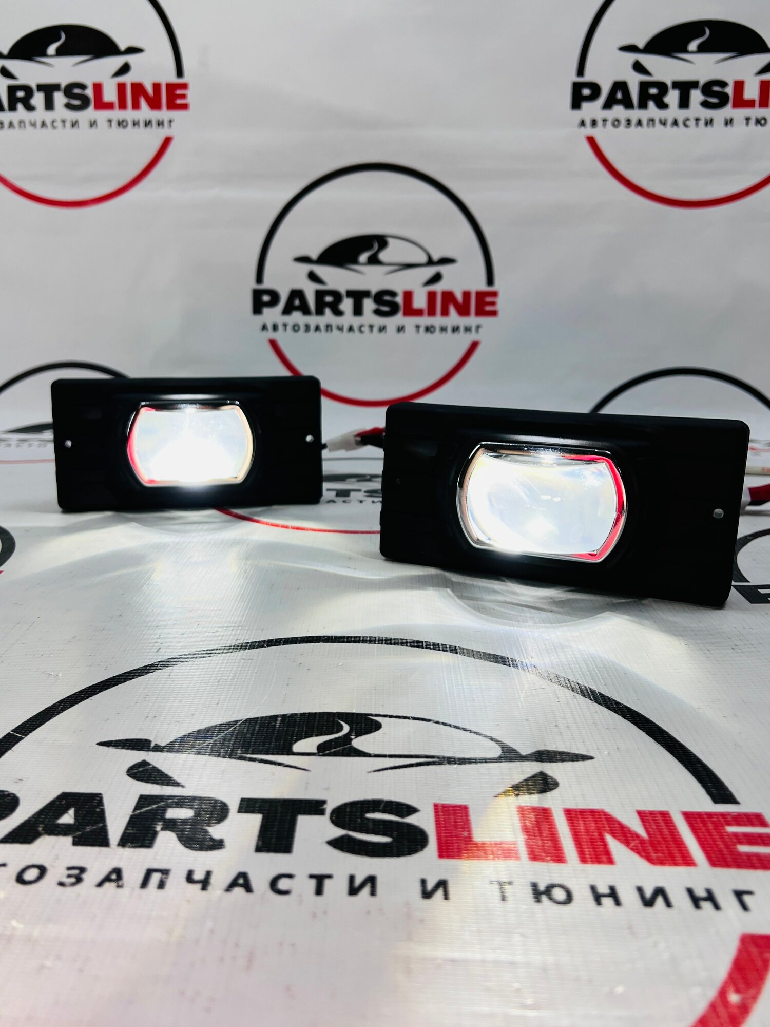 Противотуманные фары ПТФ LED с плоской линзой ВАЗ Лада 2110-2115