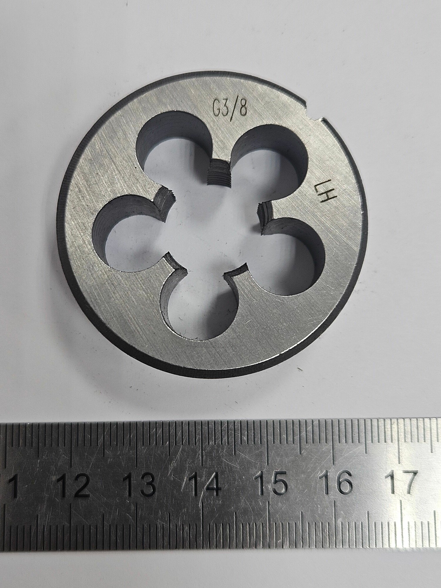 Плашка трубная цилиндрическая G 3/8 левая