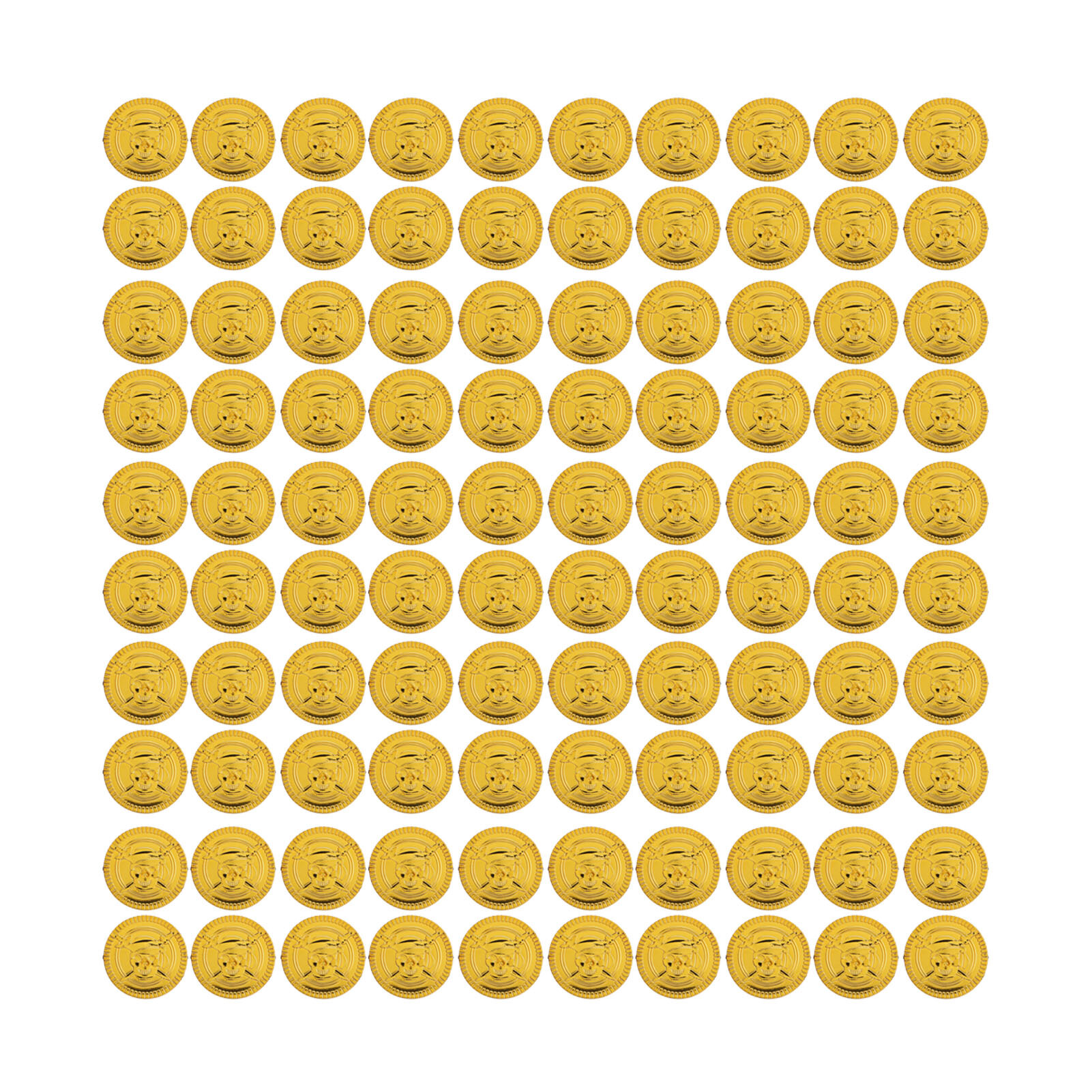 100 шт, набор монет с сокровищами, высокая имитация, детальная имитация, пластиковая игрушка, реквизит, монеты для настольных игр, украшения для вечеринок, пиратские золотые монеты