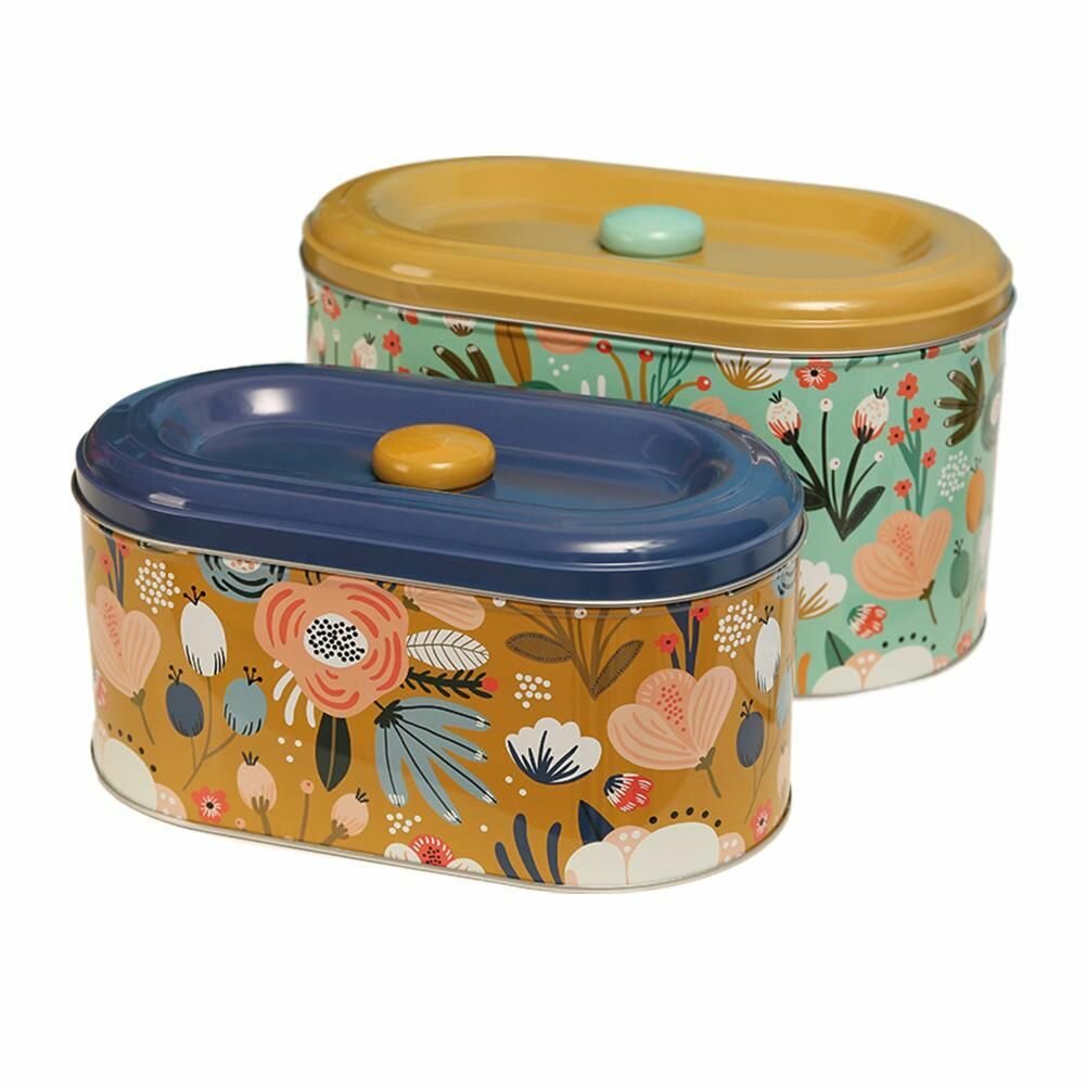 Декоративная коробка для хранения из жести, для печенья и закусок, с удобной крышкой