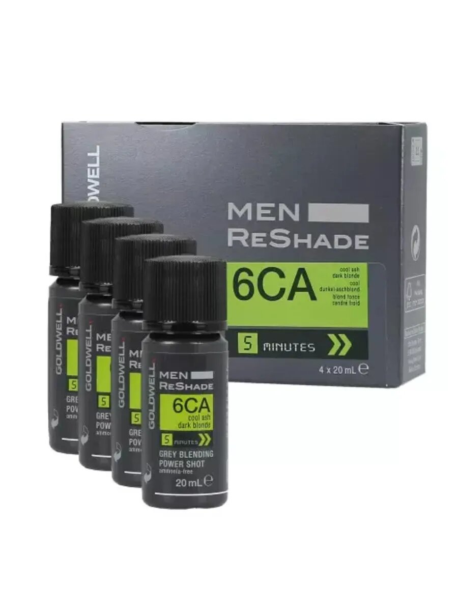 6CA Экспресс-корректор седины Men ReShade, 4 X 20 мл