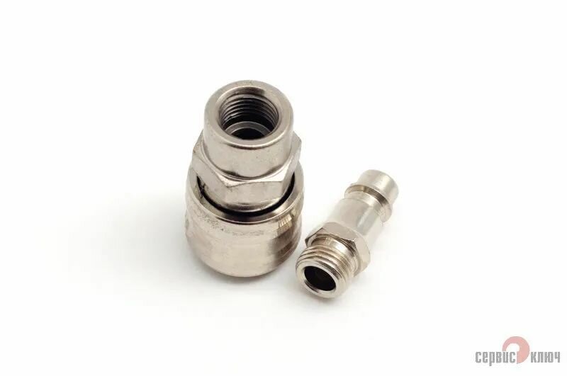 Фитинг набор переходн быстросъём 1/2" 2 шт сервис ключ 70604