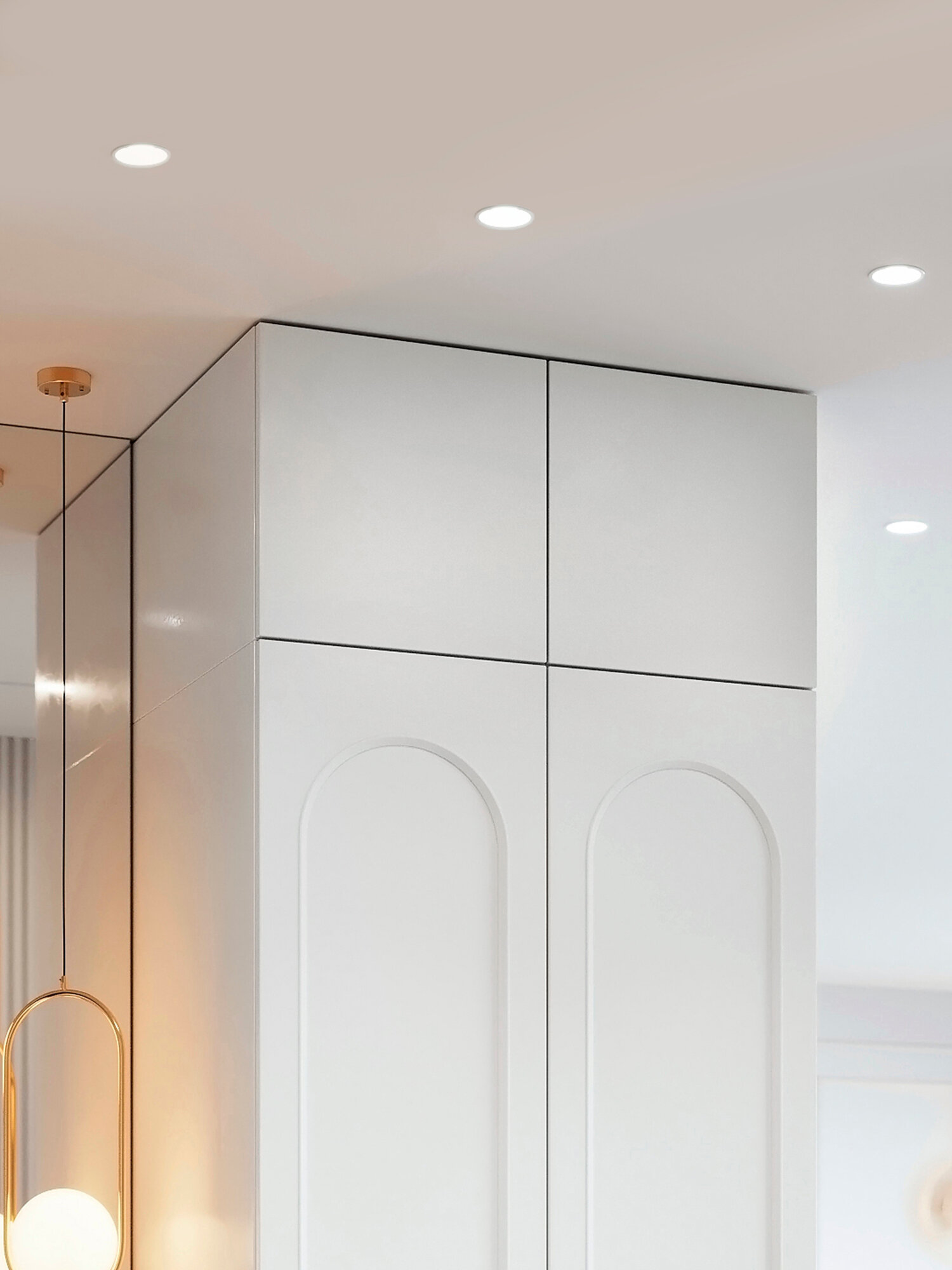 Антресоль для шкафа шифоньера Puzzlemebel Арки 80 см, дополнительное место хранения, ширина 80 см, высота 40 см, белый