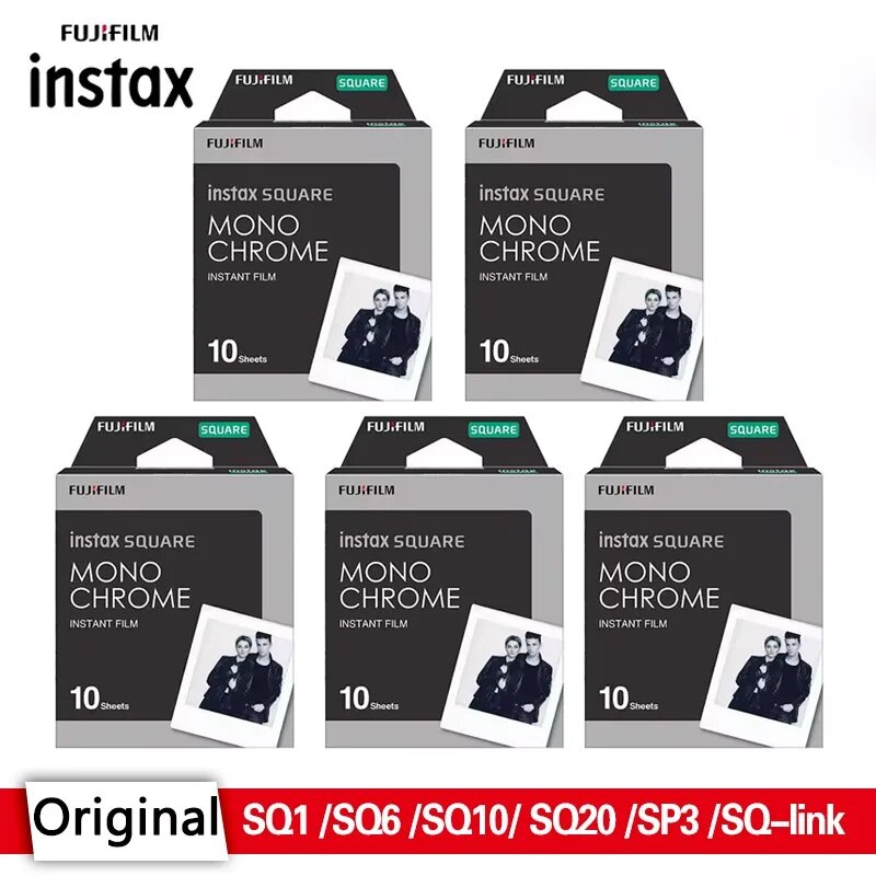 Fujifilm Instax Square MONO CHROME/Rainbow/Sunset пленка 10/20/30/50 листов 50 Sheet