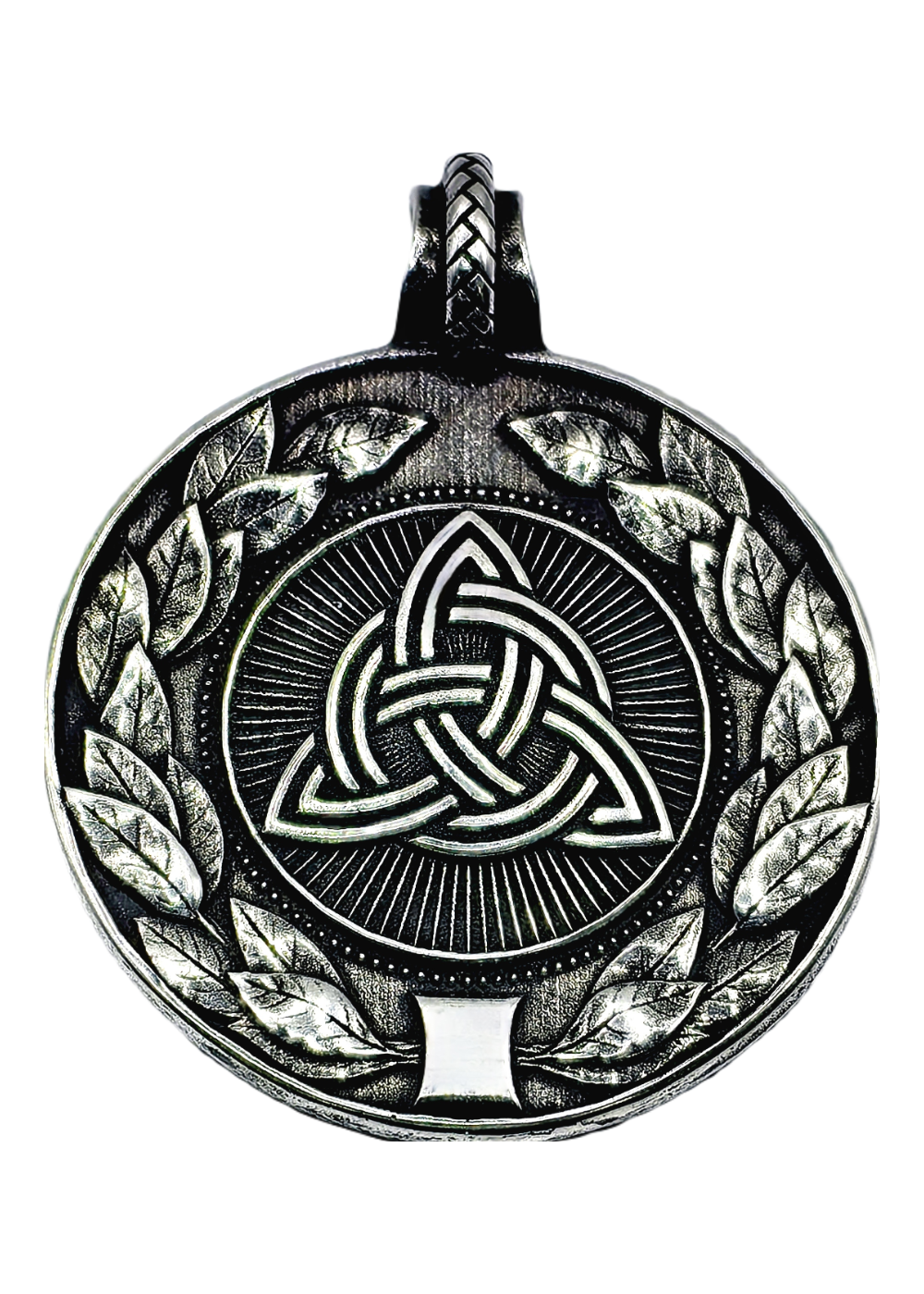 Оберег Триглав и Древо жизни, 35х27 мм, ушко 4 мм, вес 6 гр