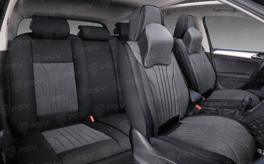 Накидка на сиденье "PSV" 5D Forward черный/серый (комплект на весь салон)