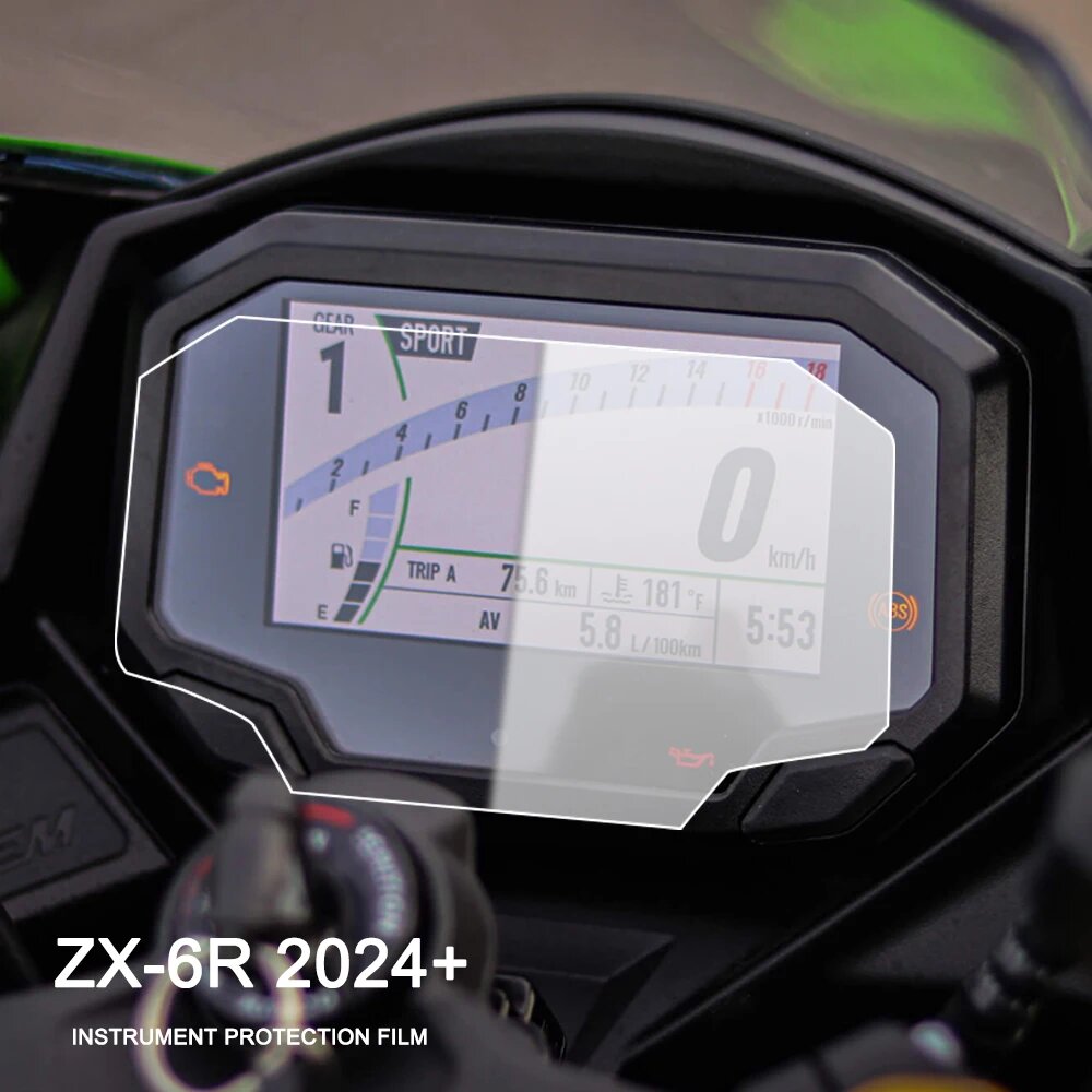 Для Kawasaki ZX-6R ZX 6R 2024 + ZX-10R 2021 + аксессуары для мотоциклов, экран кластера, 2 SETS