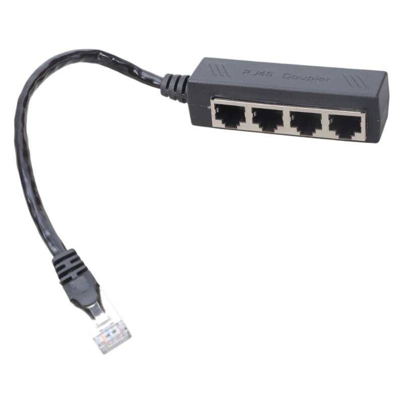 Кабель-адаптер RJ45 Ethernet Splitter, Высокоскоростной Сетевой Удлинитель с 1-4 Портами для Дома и Офисов