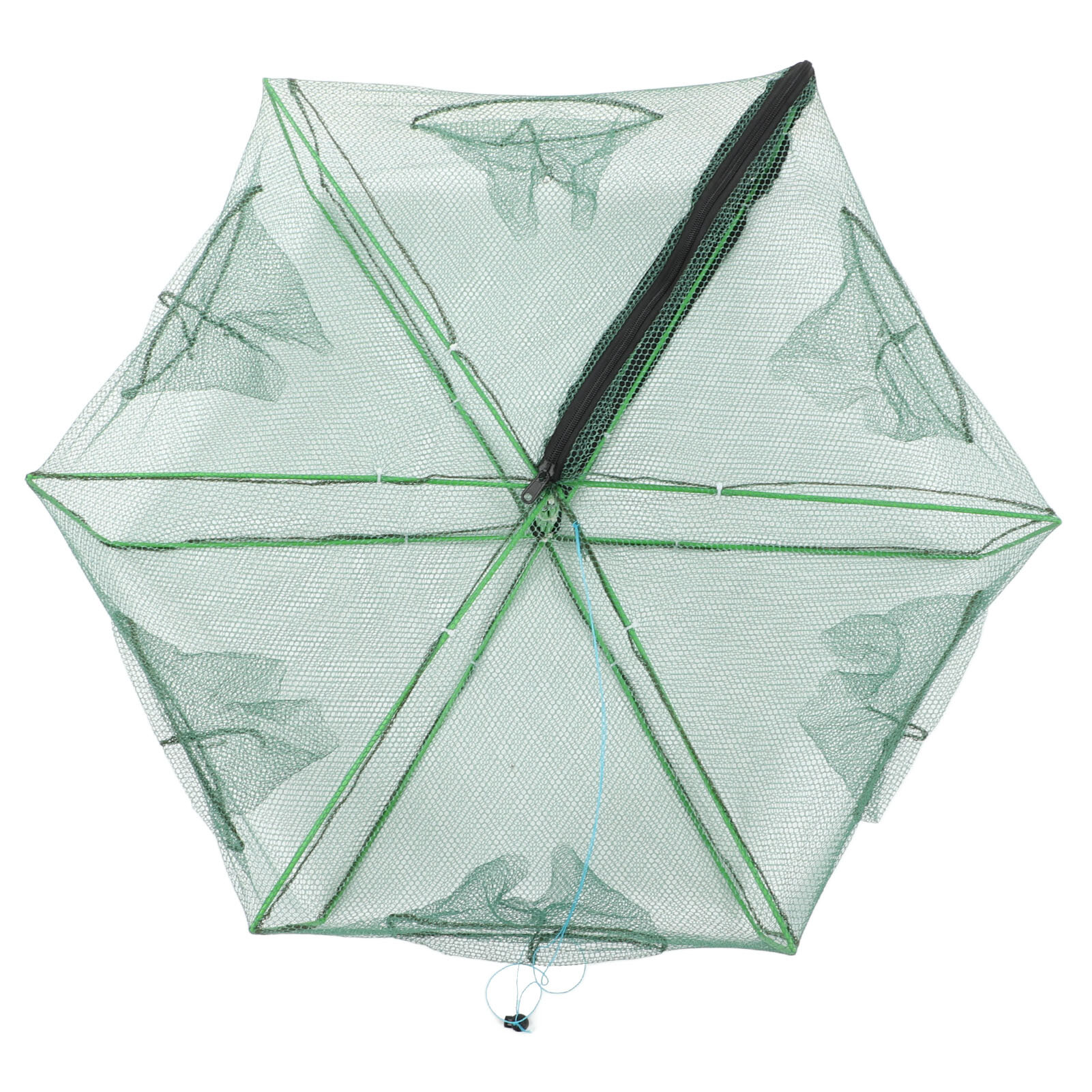 Многоугольная Рыболовная Приманка-Ловушка Автоматическая Рыболовная Сеть-Ловушка Складная Портативная Клетка Для Креветок 70x27cm