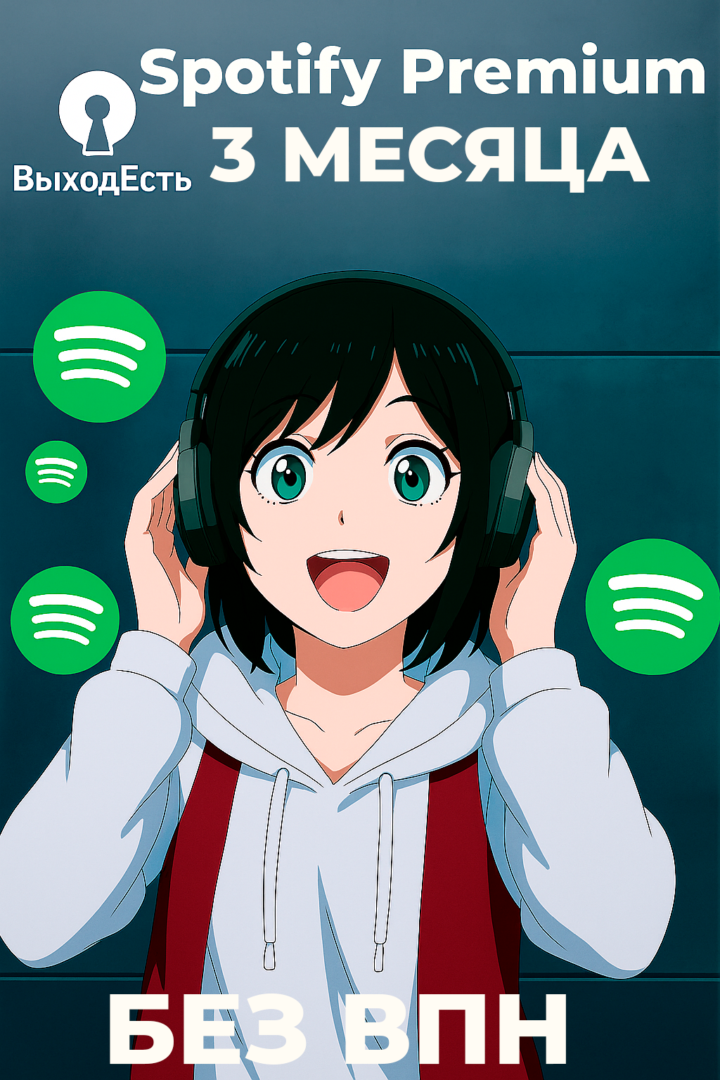 Индивидуальная подписка Spotify Premium Пакистан 3 Месяца / Продление подписки