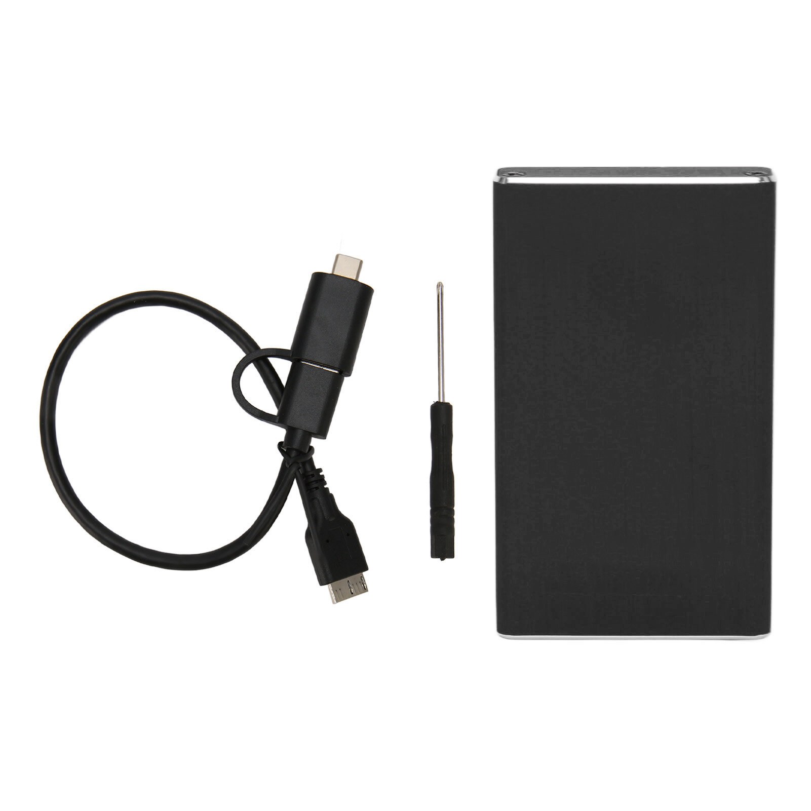 MSATA TO USB 3,0 Корпуса 6 Гбит / с uASP Plug и воспроизведение светодиодного индикатора Micro USB в корпус MSATA SSD для компьютера Black (не инклюзивный жесткий диск)