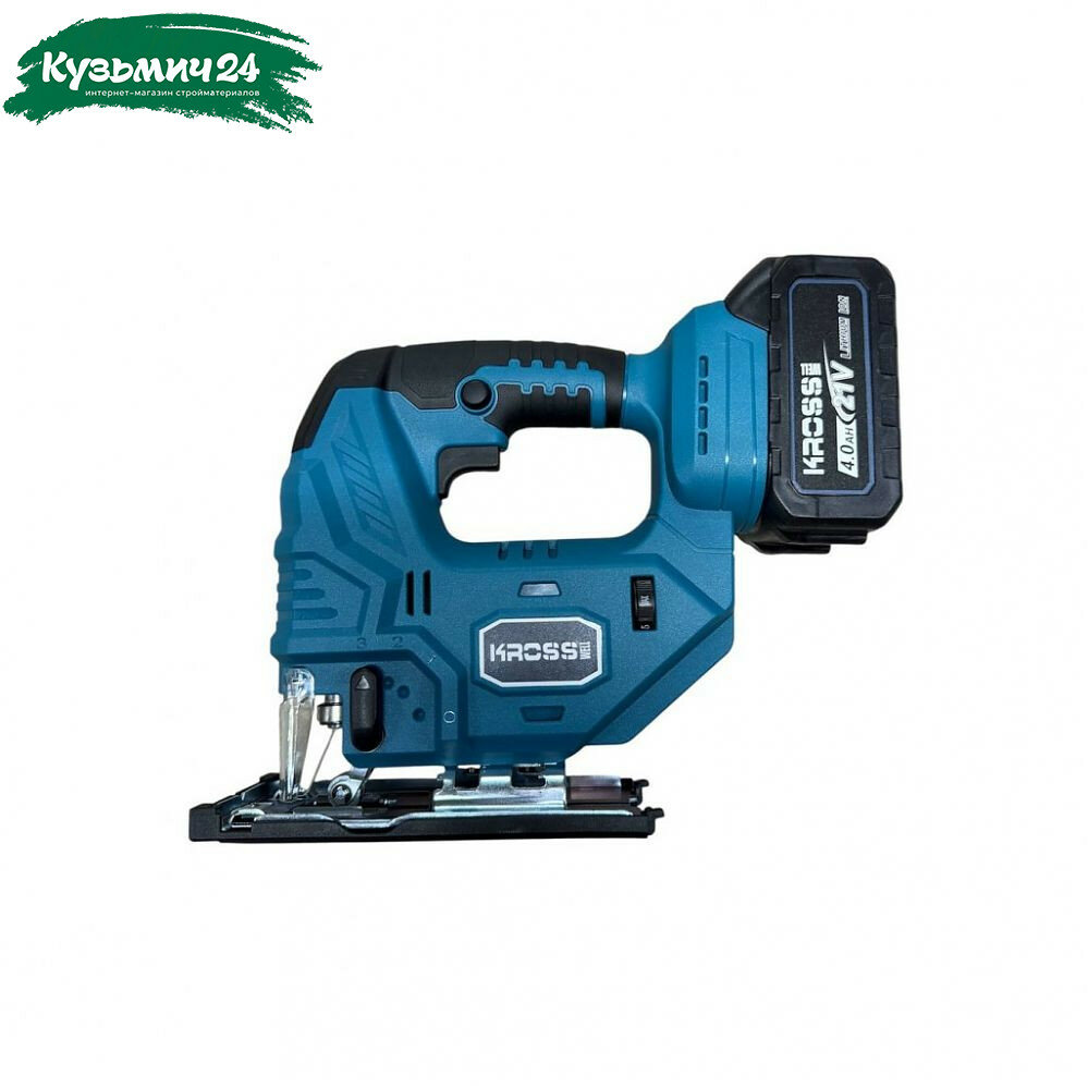 Лобзик аккумуляторный Kross KLi21JS, 21 В, 2 акк. х 4.0 Ah+з. у.