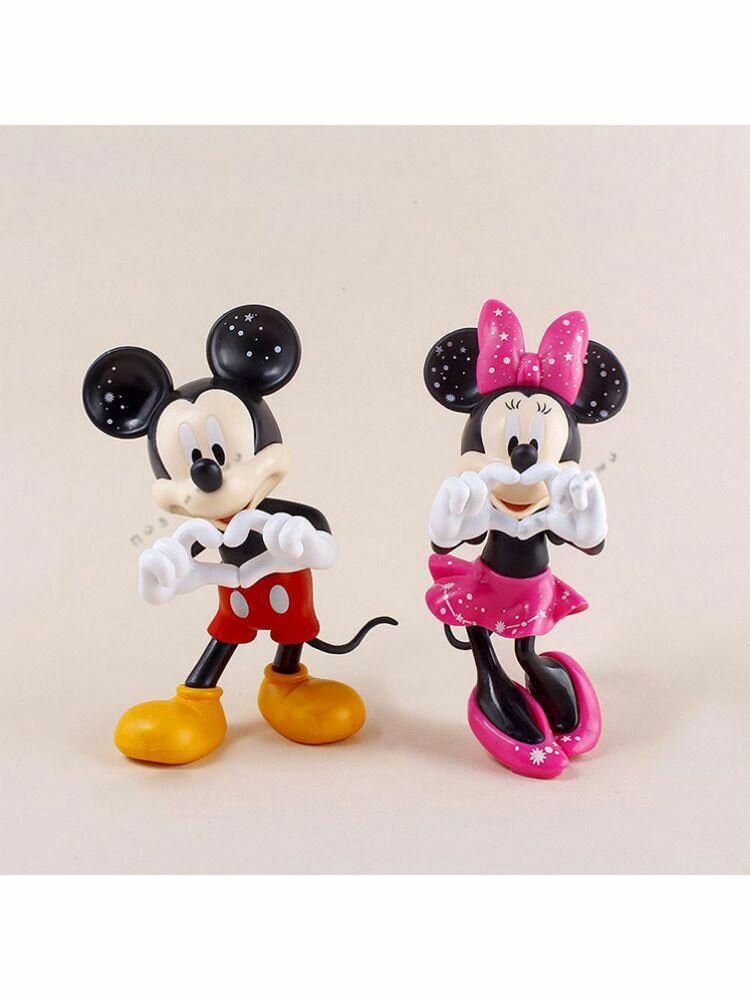 Mickey Mouse 2 Игрушки для украшения дома Микки Мяомяо, статуэтки ручной работыRN