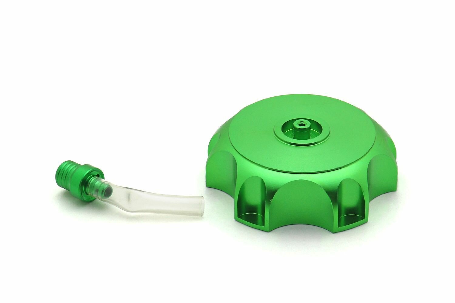 Крышка бензобака TTR125-250 с втулкой испарителем (зеленая)