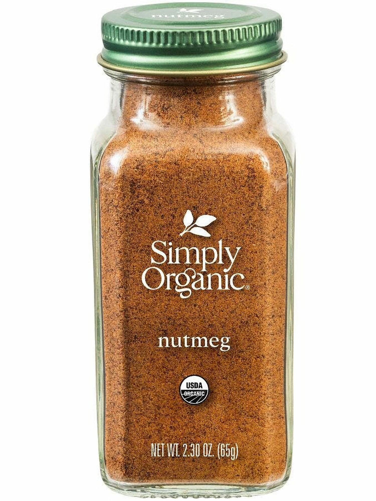 Органический молотый мускатный орех Simply Organic в стеклянной баночке, 65 гр