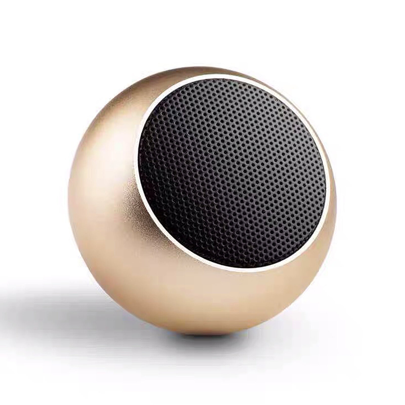 Мини Колонка Беспроводная Bluetooth Колонка TWS Соединение Карманного Размера Портативная Коробка Звука Без Руки с Микрофоном для iOS Android Смартфона Планшета ПК, Черный, Золотой, BT 5.0, Диапазон Работы 10м, Выходная Мощность 4W, Аккумулятор 400mAh,