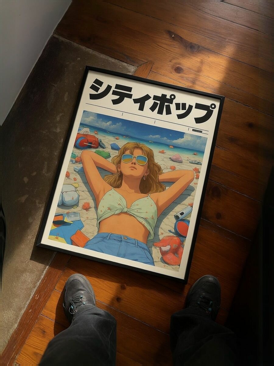 Постер в японском стиле Картина/плакат пейзаж Японии, интерьерная печать