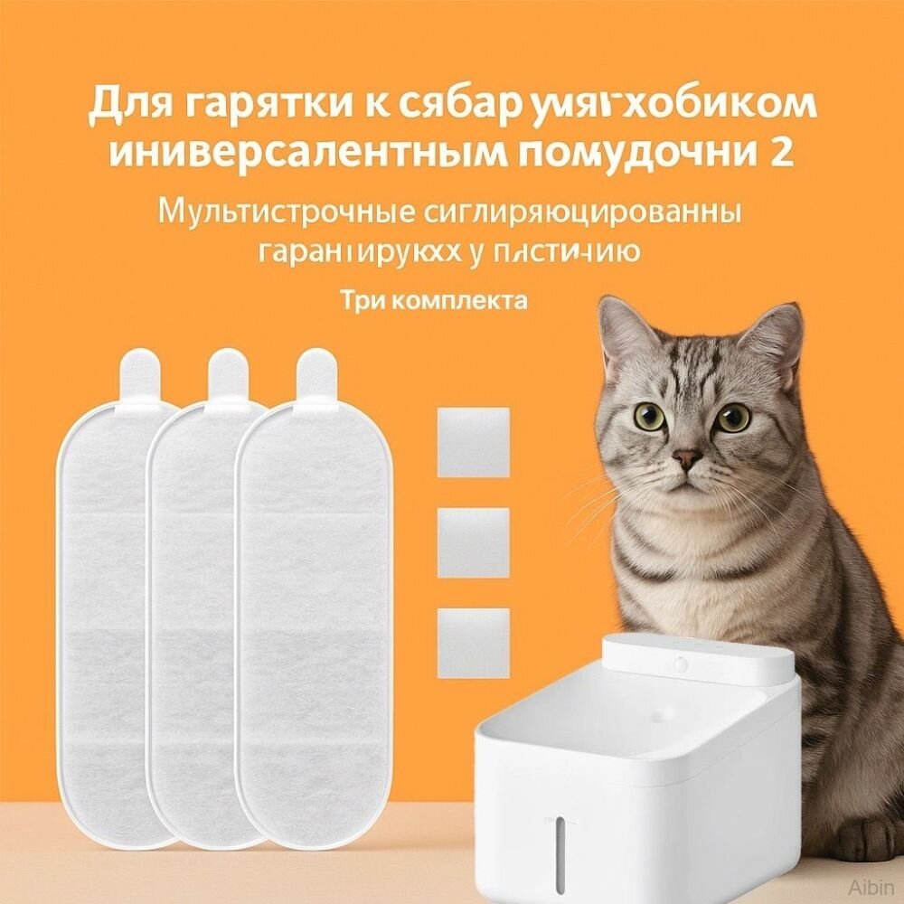 Набор фильтров для умного питьевого устройства для питомцев Xiaomi Smart Pet Fountain 2