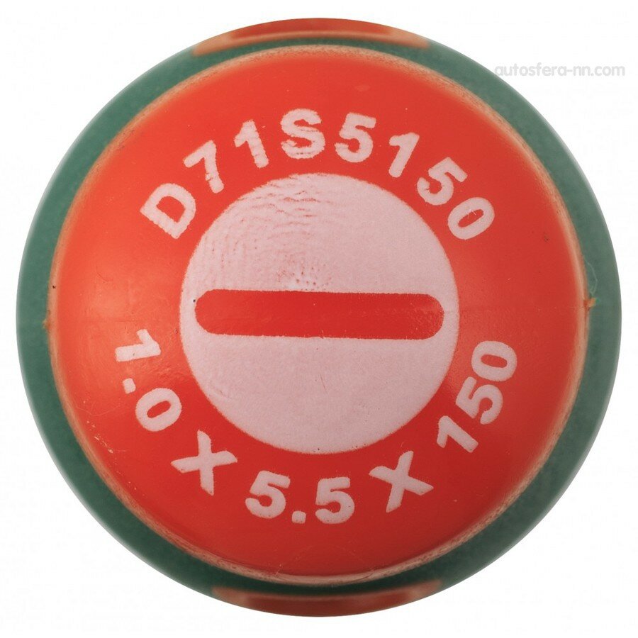 JONNESWAY D71S5150 Отвертка стержневая шлицевая ANTI-SLIP GRIP, SL5.5х150 мм