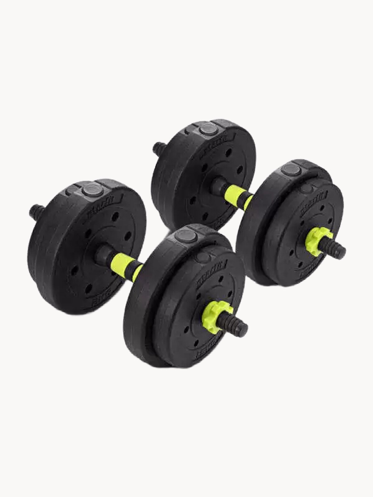 Гантели разборные пластиковые с коннектором для штанги STARFIT DB-721 15 кг, пара