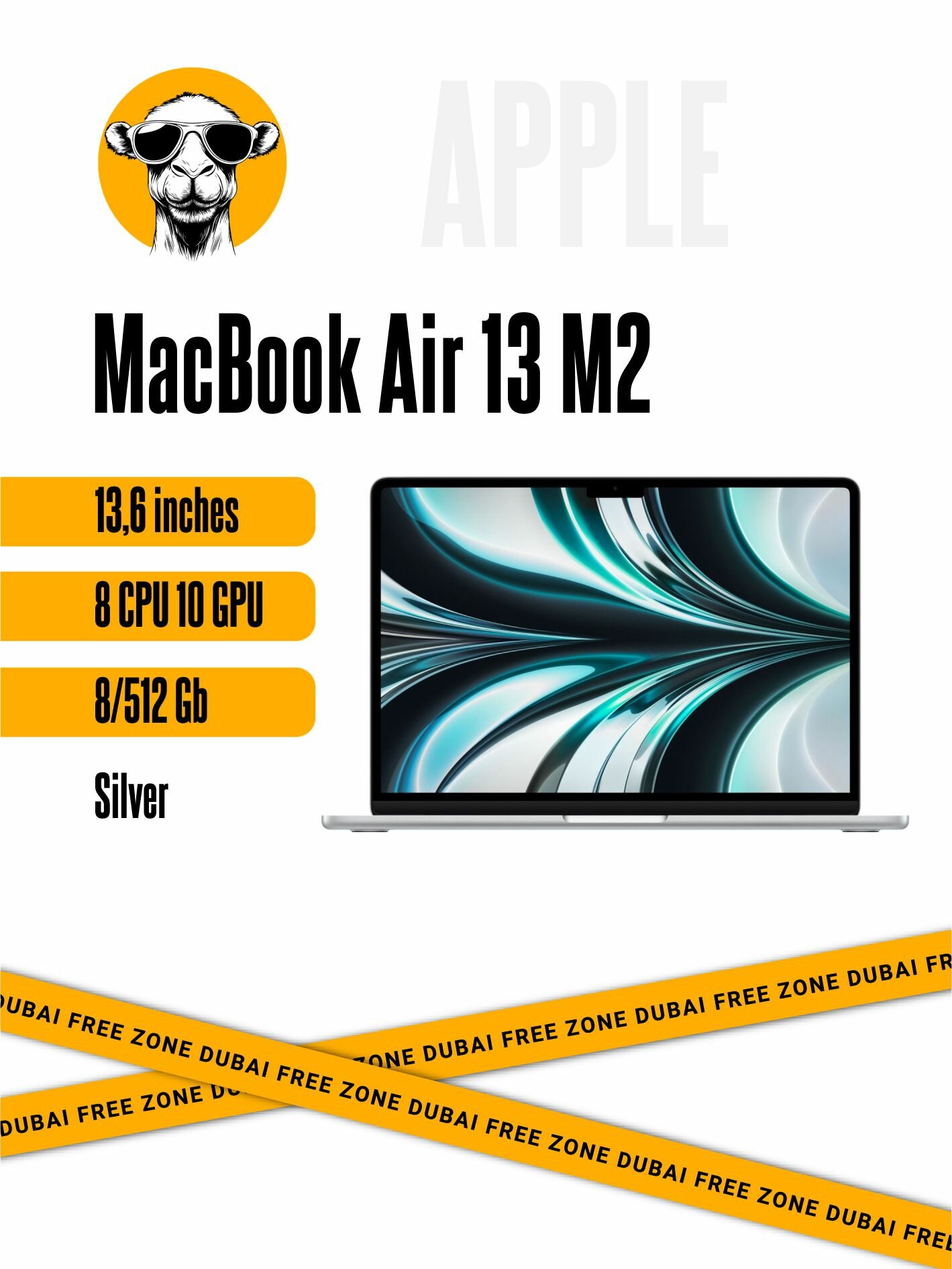 Ноутбук Apple MacBook Air 13" M2 8/512Gb (8 CPU/10 GPU) Silver / Серебристый
