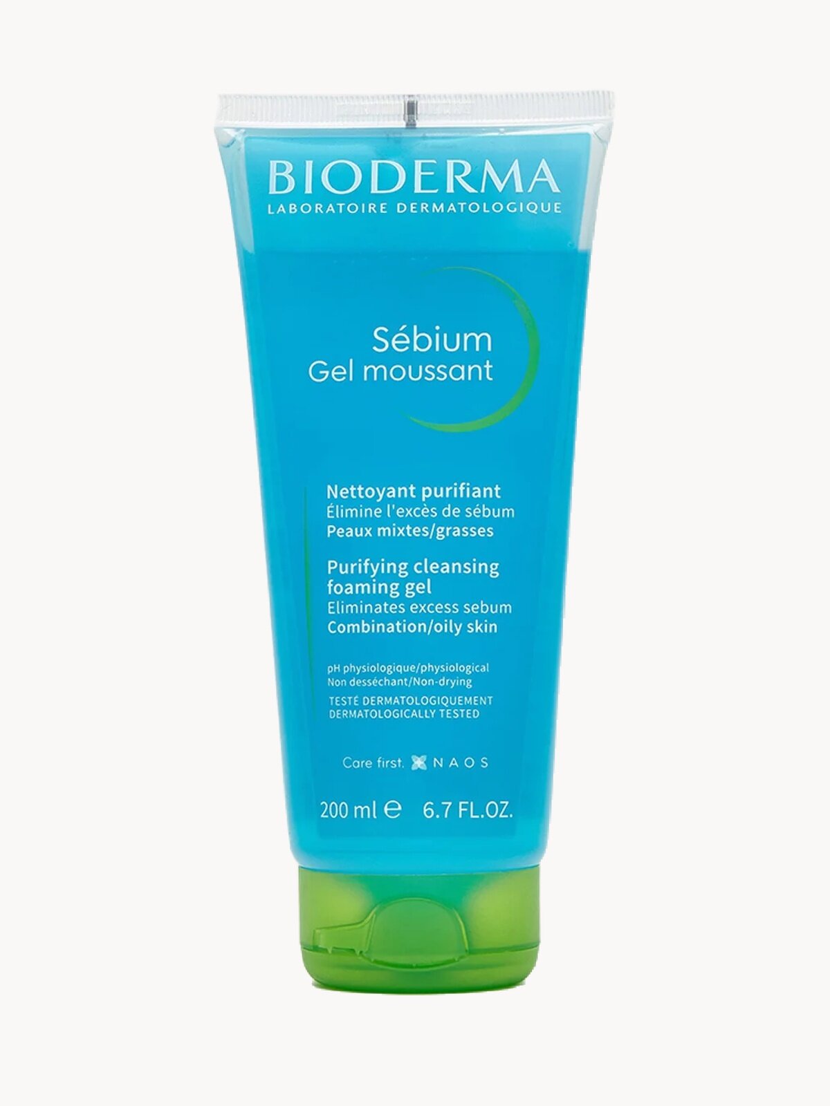 BIODERMA Sebium Гель для умывания жирной и проблемной кожи лица (туба), 200 мл