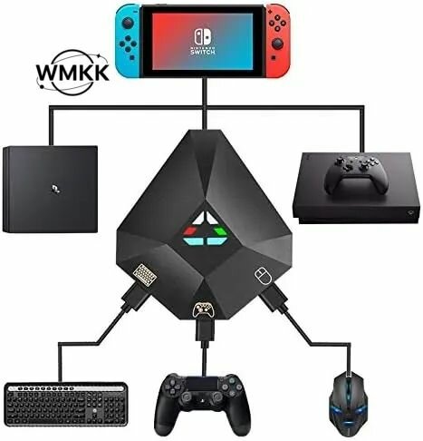 Адаптер клавиатуры и мыши для PS4, Xbox One, PS3, Xbox 360, Nintendo Switch