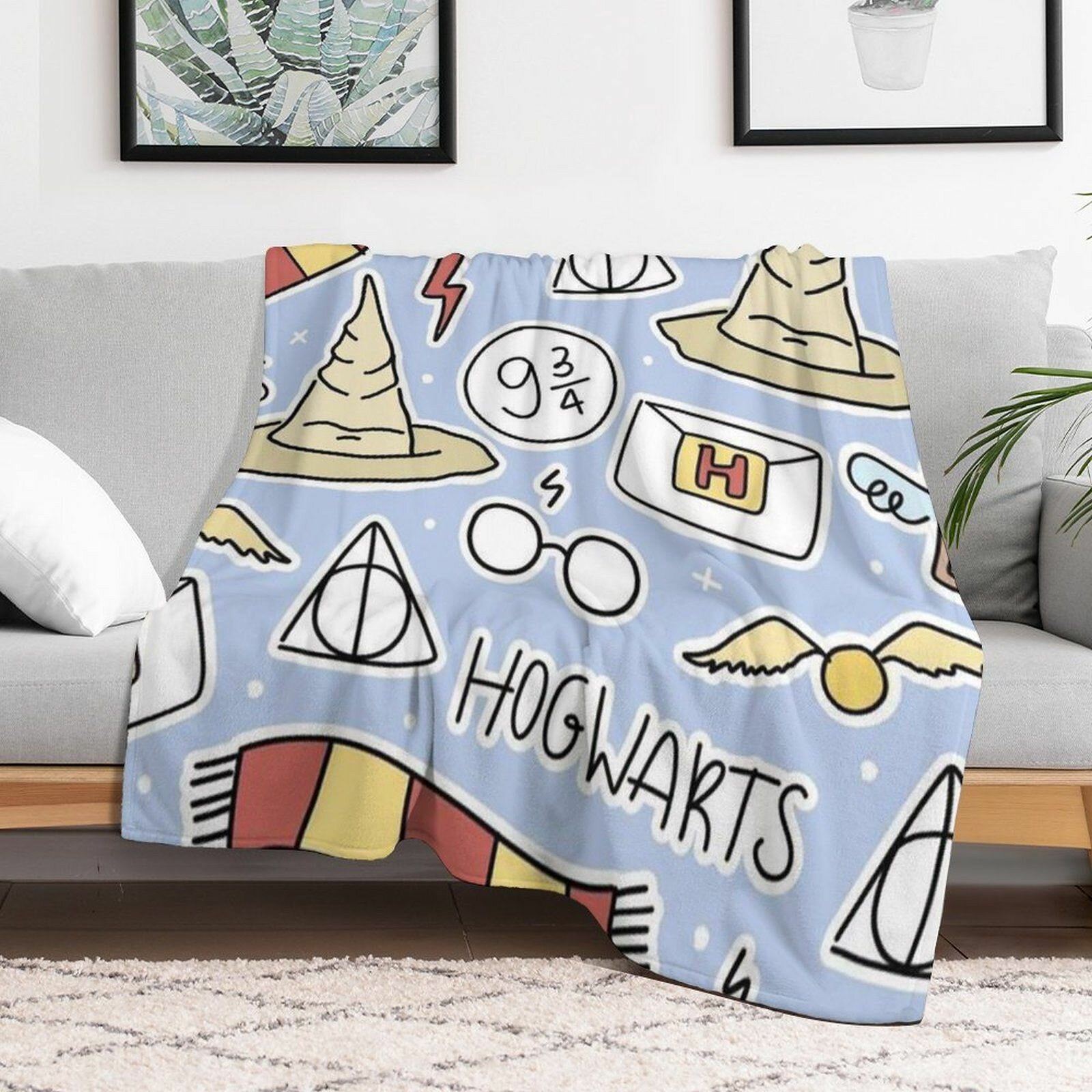 Harry Potter Плед , Велсофт, 200 см х 150 см