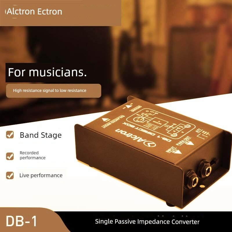Alctron/Alctron DB-1 преобразователь импеданса DI BOX сценический эффектор DI DI box DB-1 (обновленная версия)