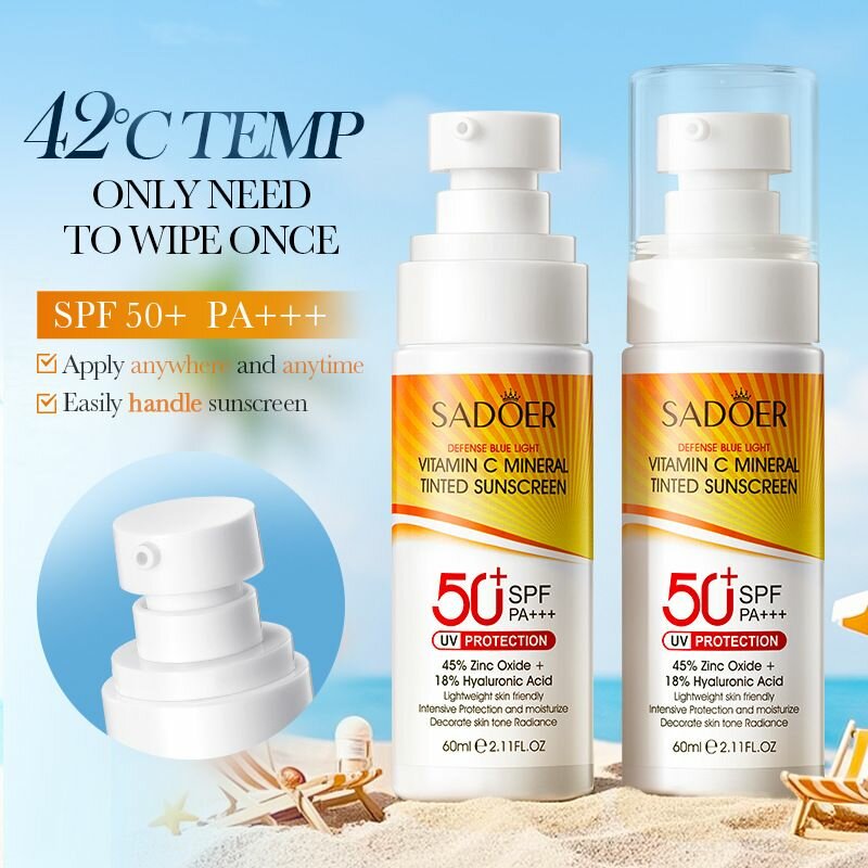 Солнцезащитный крем, для лица и тела, SPF 50, без отдушки, 60 мл