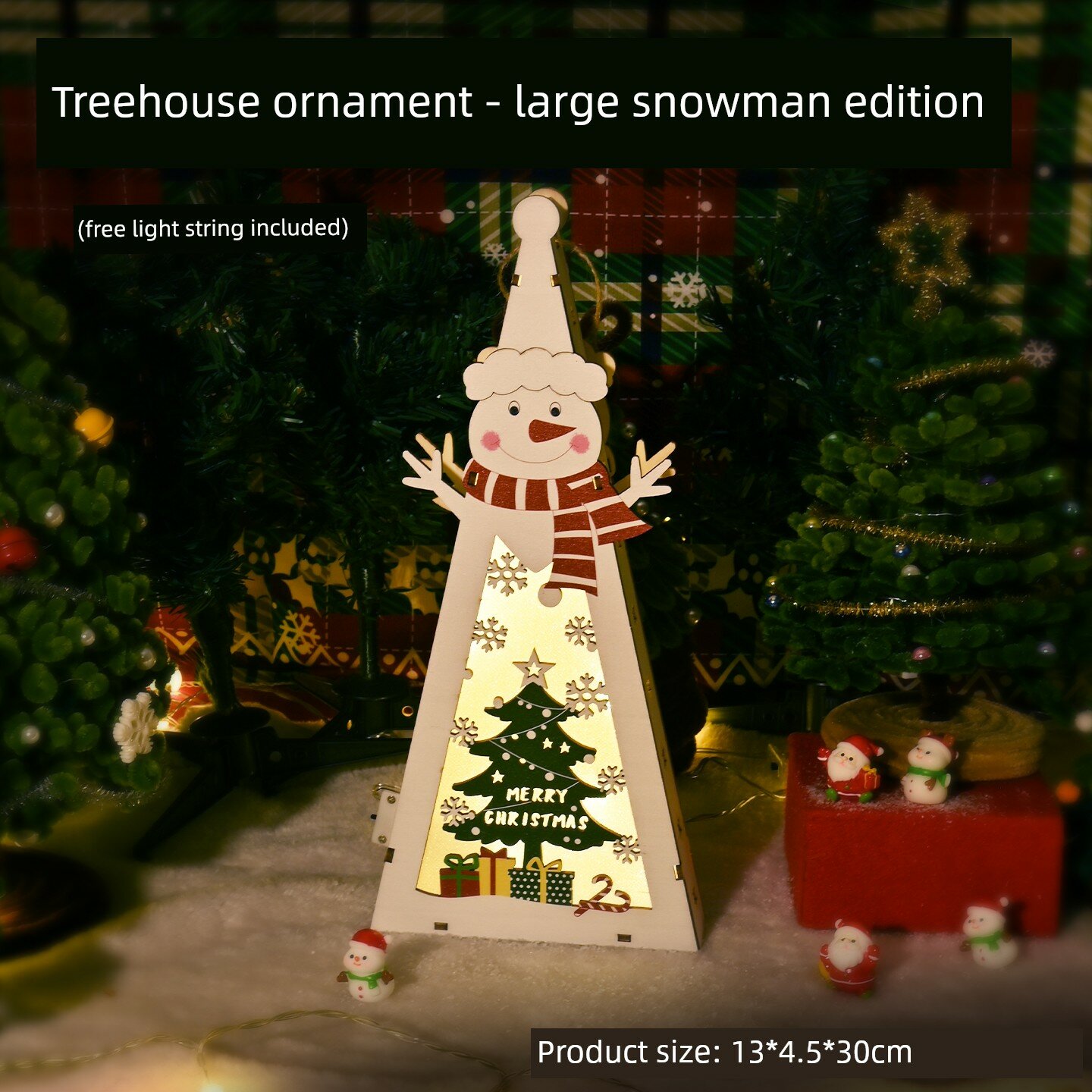 Рождественские материалы для рукоделия, украшения, светящиеся подвесные игрушки, рождественские подарки для