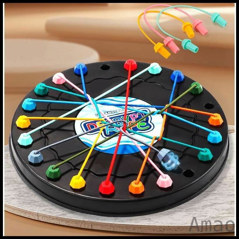 Игра распутай веревку это логическая битва для детей, тренировка мышления и стратегии, творческая настольная игра для всей семьи и подарки.